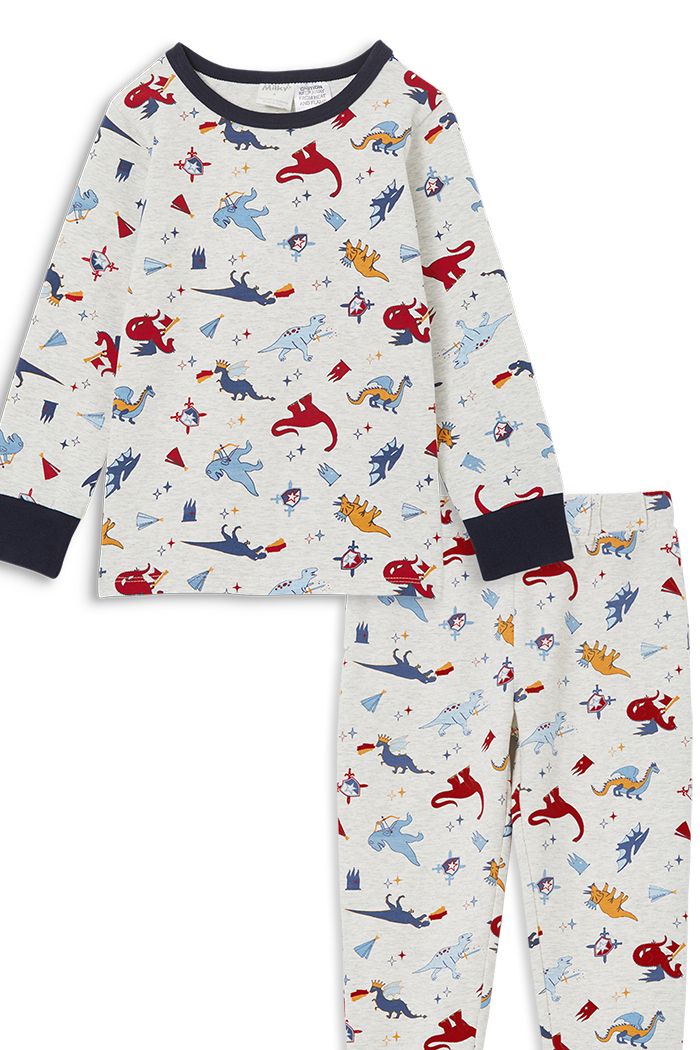 Milky - Knights Pyjamas - Silver Marle – Mod Bodz Children’s Boutique
